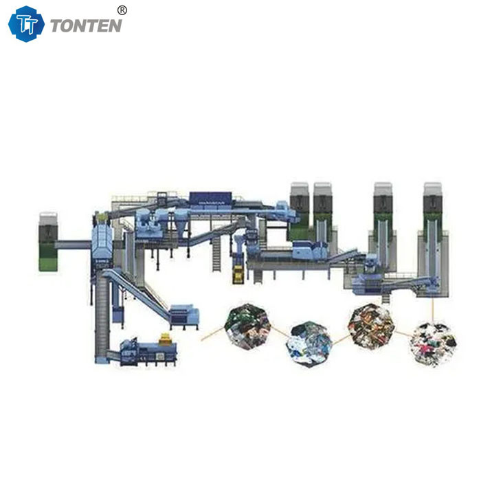 Solid Garbage Waste Separation Plant Separating Domestic Recycling Sorting Plant